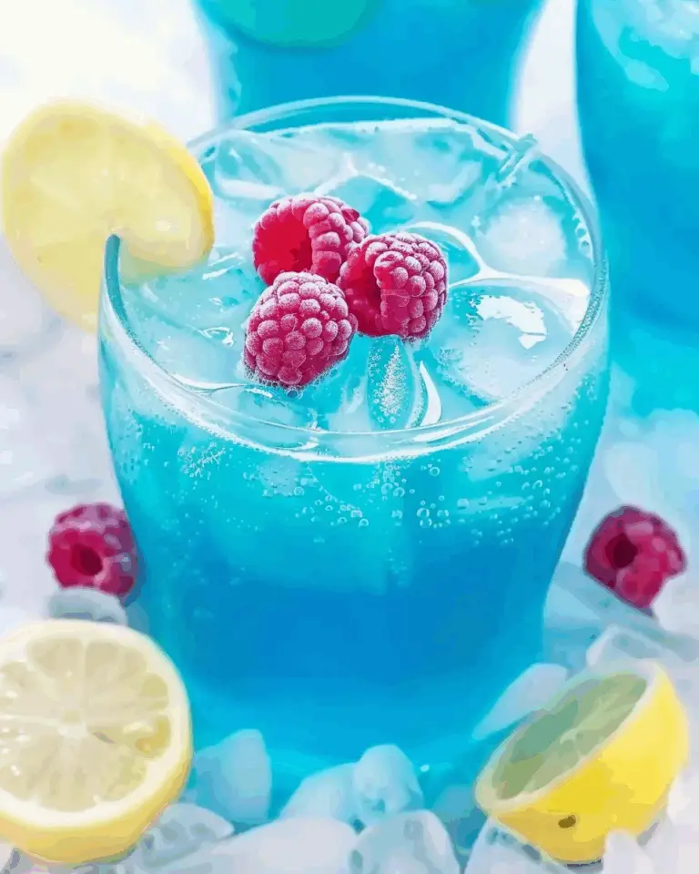 Blue Raspberry Lemonade | Yum N Tasty