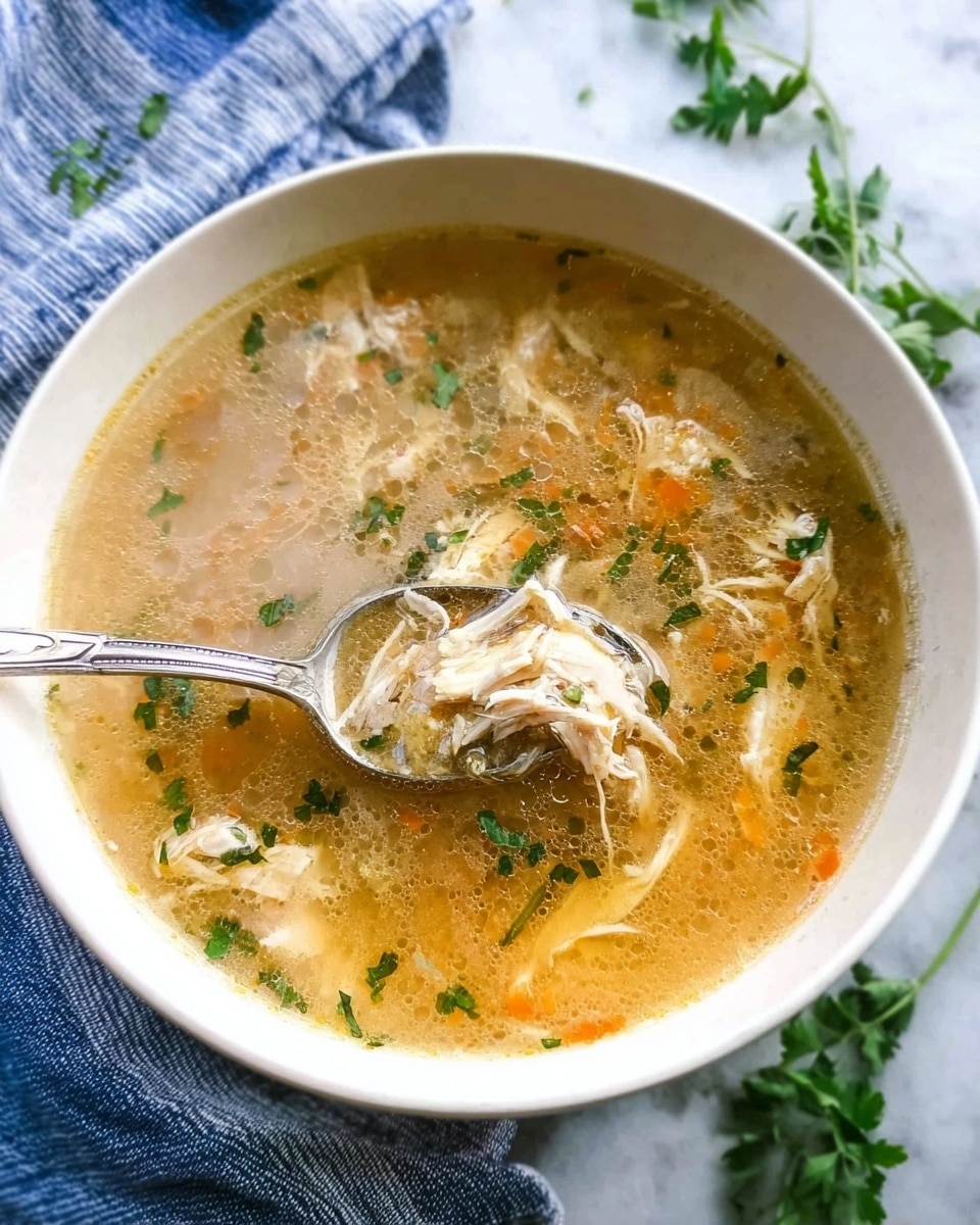 Homemade Rich & Hearty Chicken Soup with Vegetables