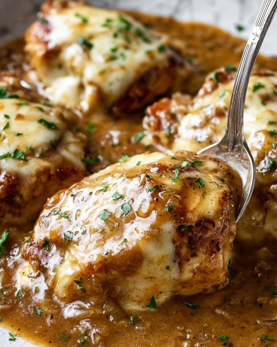 French Onion Chicken with Melted Cheese – Cozy & Flavorful Dinner