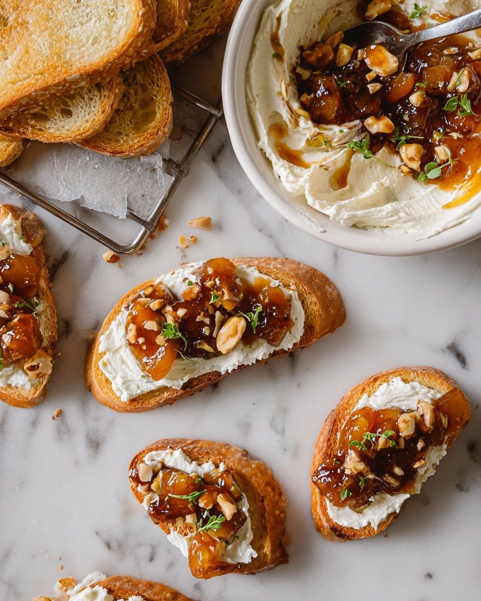 Easy Goat Cheese Appetizer with Fig Jam & Pecans