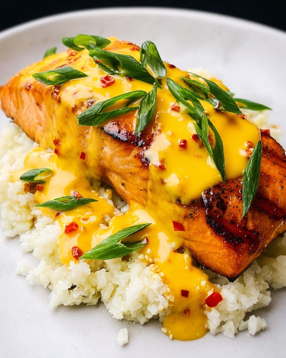 Bang Bang Salmon with Cauliflower Rice – Delicious & Healthy