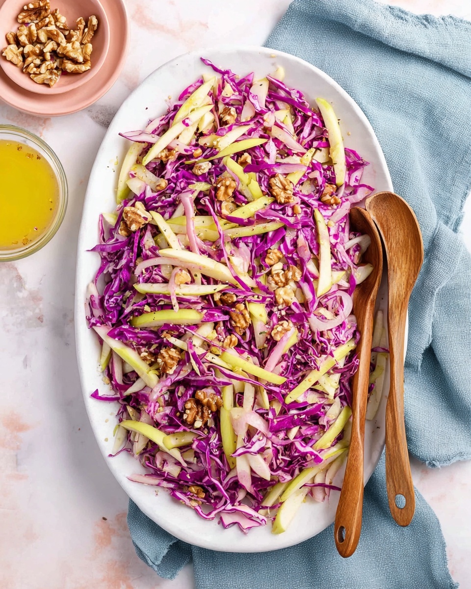 Red Cabbage Salad with Apples, Walnuts & Vinaigrette – Fresh & Easy